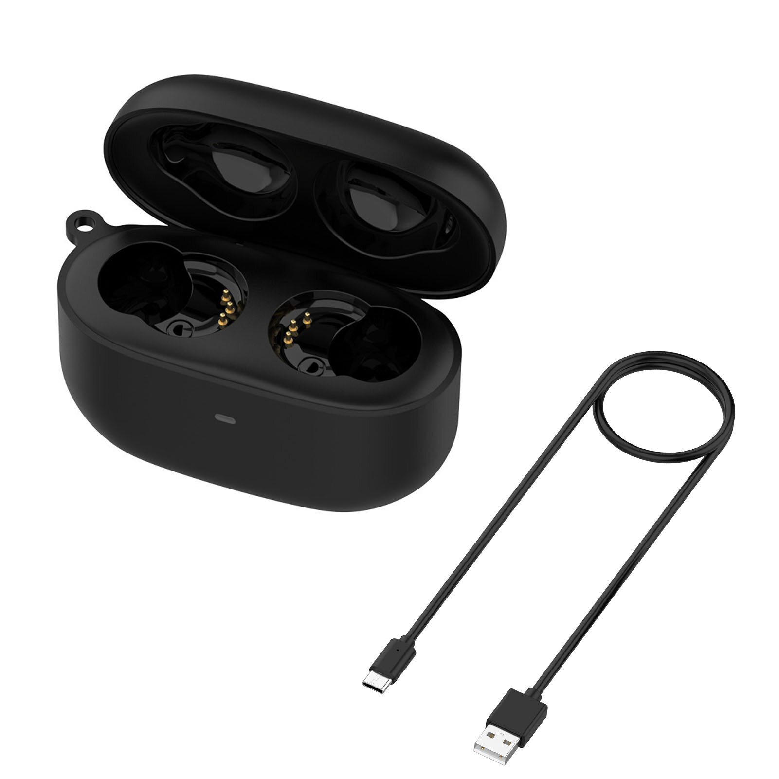 Зарядный кейс для беспроводных наушников LinkBuds S с шумоподавлением, сменное зарядное устройство с кабелем USB-C, 590 мАч, черный.