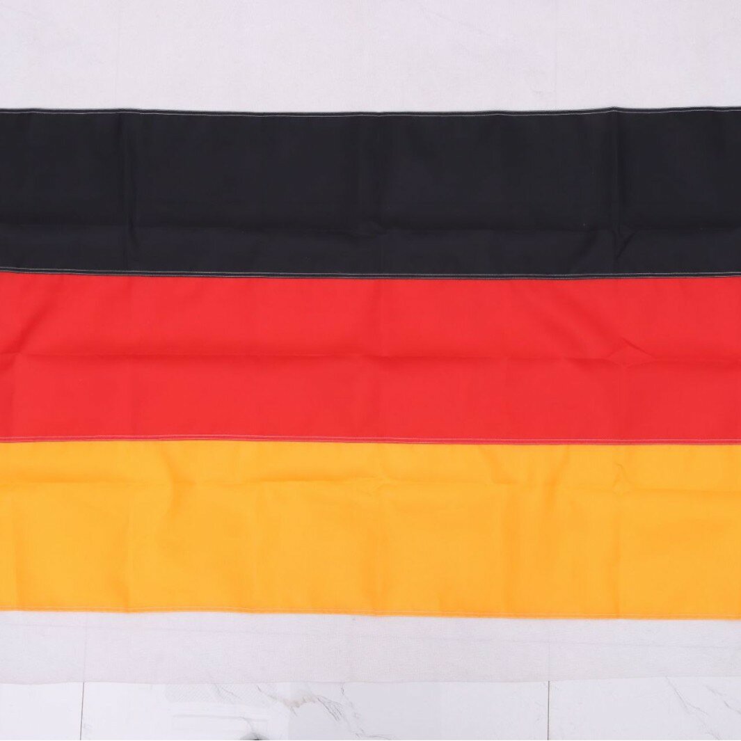Флаг Германии с вышивкой, 3*5 фута, из ткани 210D Oxford, изысканный декоративный флагшток
