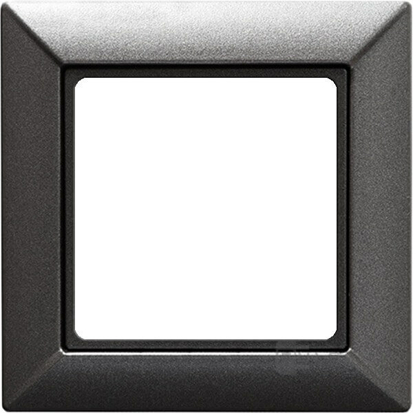 Рамка Jung 1 пост вертикальная горизонтальная пластмасса антрацит матовый ECO profi