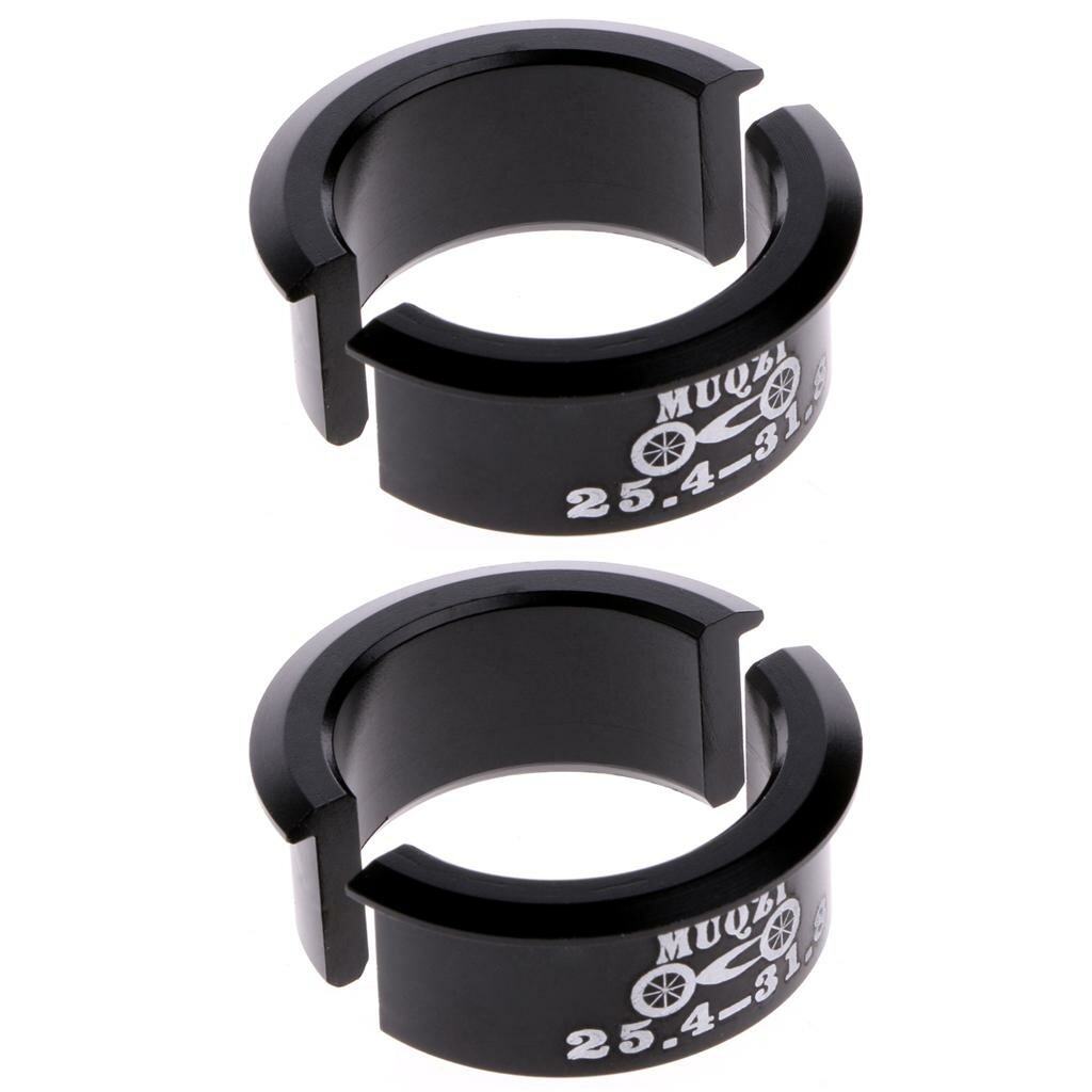 Переходник на руль 25,4 мм в 31,8 мм, 4 шт, Черный