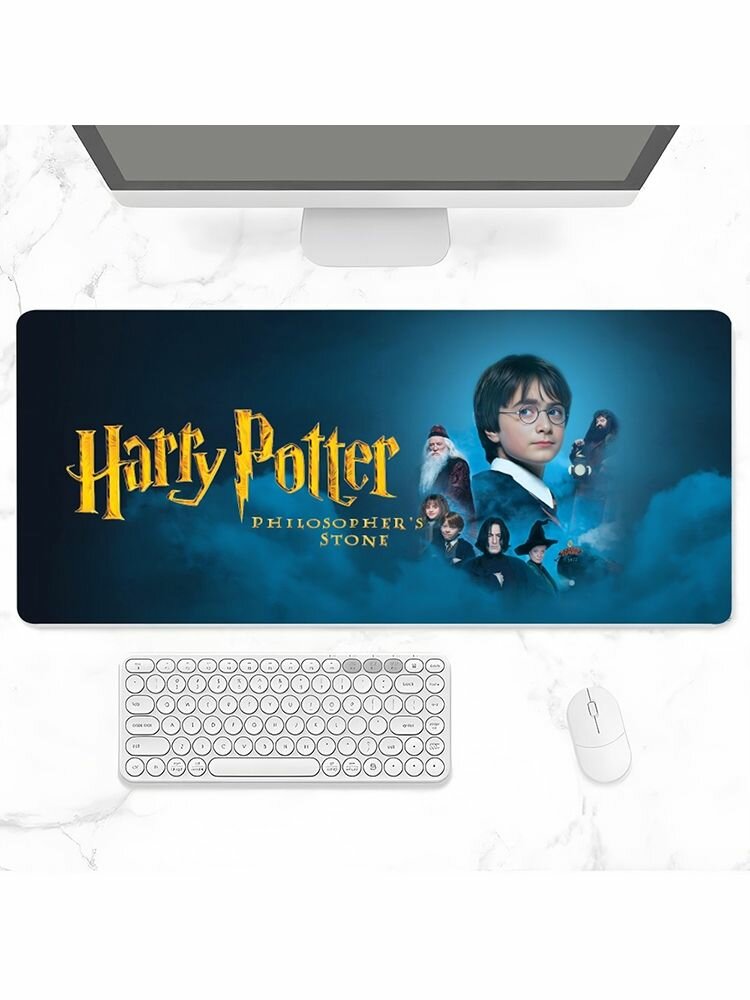 Коврик Fandomania "Harry Potter", для мыши и клавиатуры, нескользящий, 40х90 см