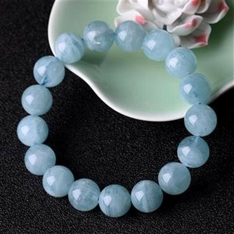 Браслет для гадания, YM Mall из аквамарина с голубым цветом Привлечение спокойствия