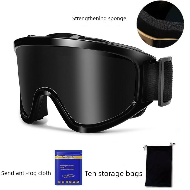 Лыжные очки для женщин, противотуманные сноубордические очки для мужчин, можно носить с диоптриями, ветрозащитные очки,
