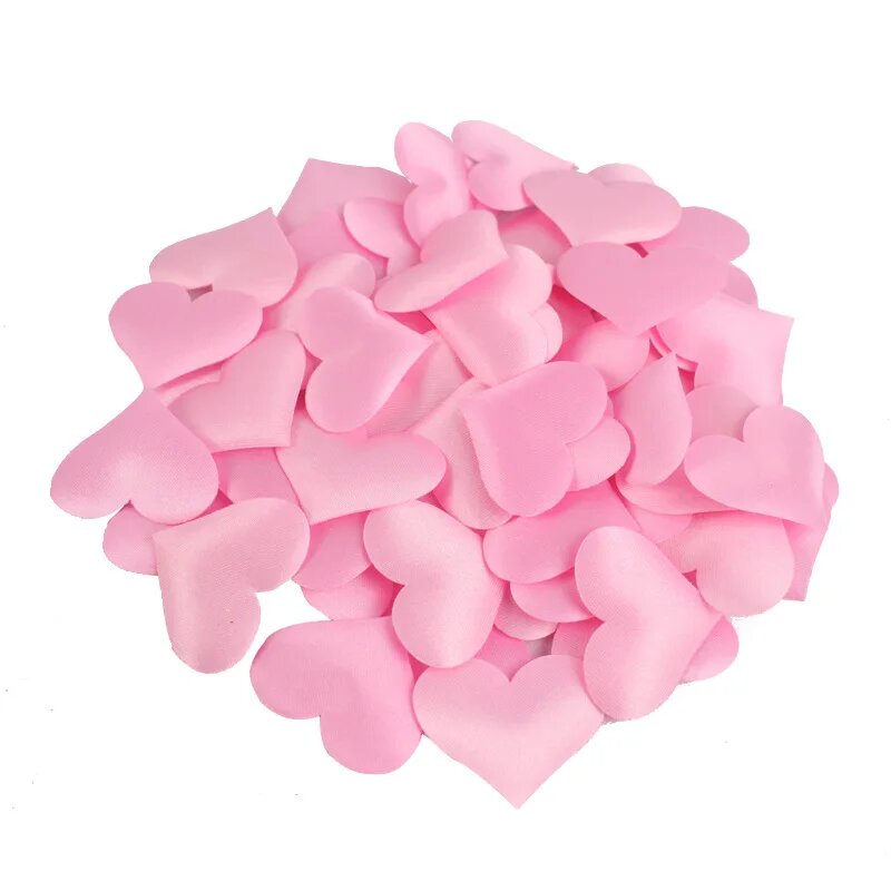 Сердечки из пеноматериала для декора 100/200 шт Розовый, 200pcs, Розовый