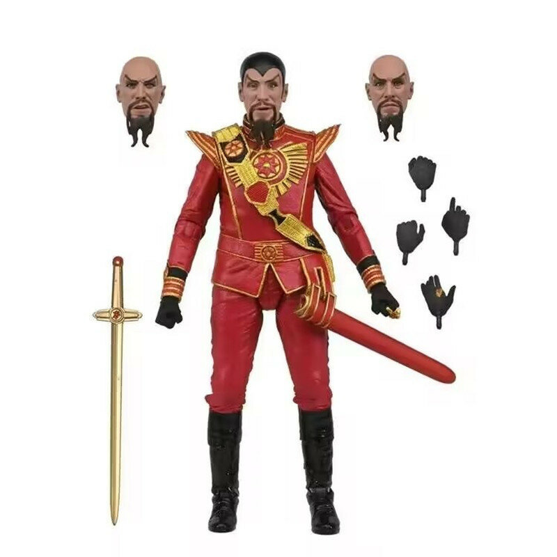 NECA Earth Defenders Flash Gordon Gordon Red King Fultan 7-дюймовая модель подвижной фигуры
