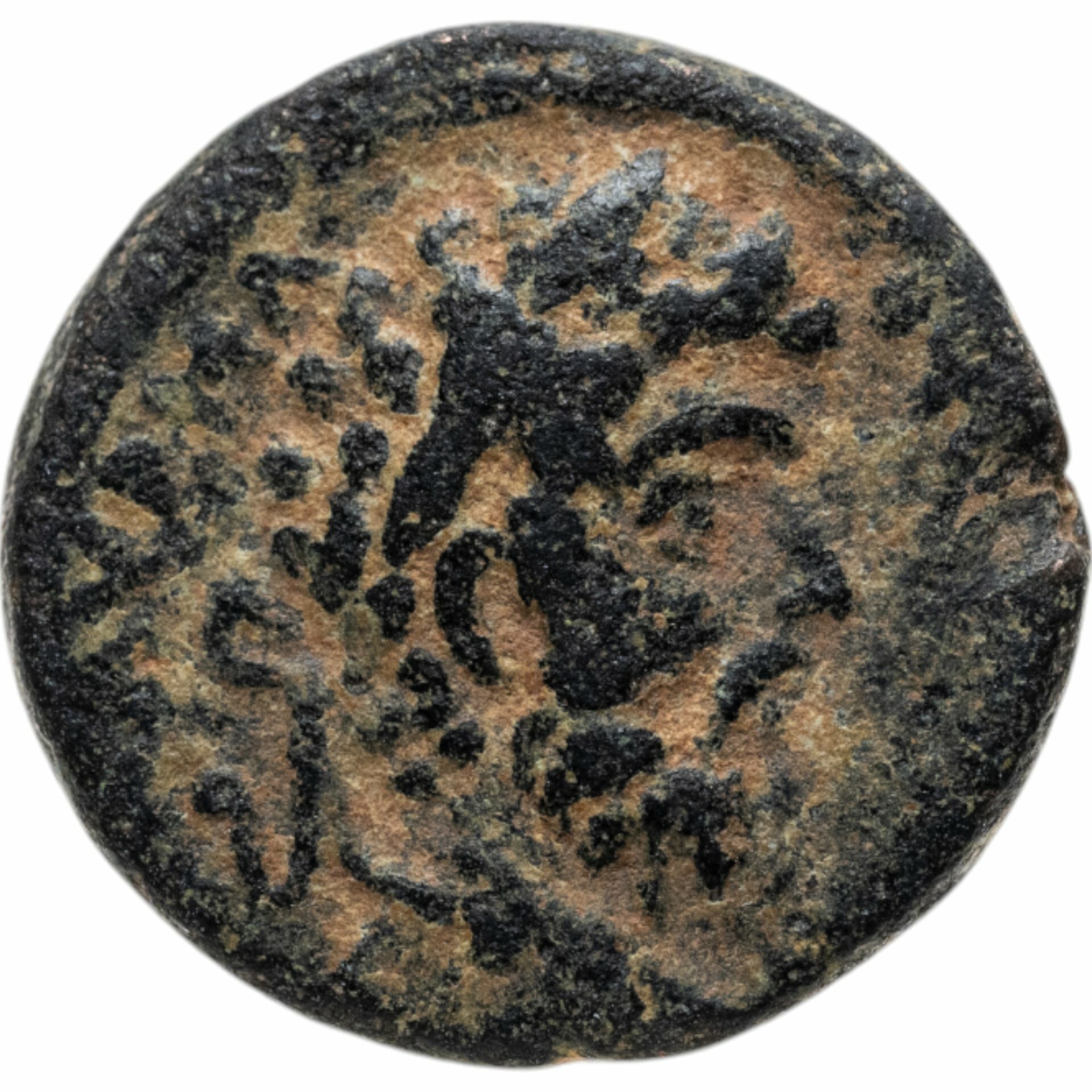 Римская империя, провинция Сирия, Луций Вер, 161-169 год, AE17 "семис" , Бронза, в сохранности VF