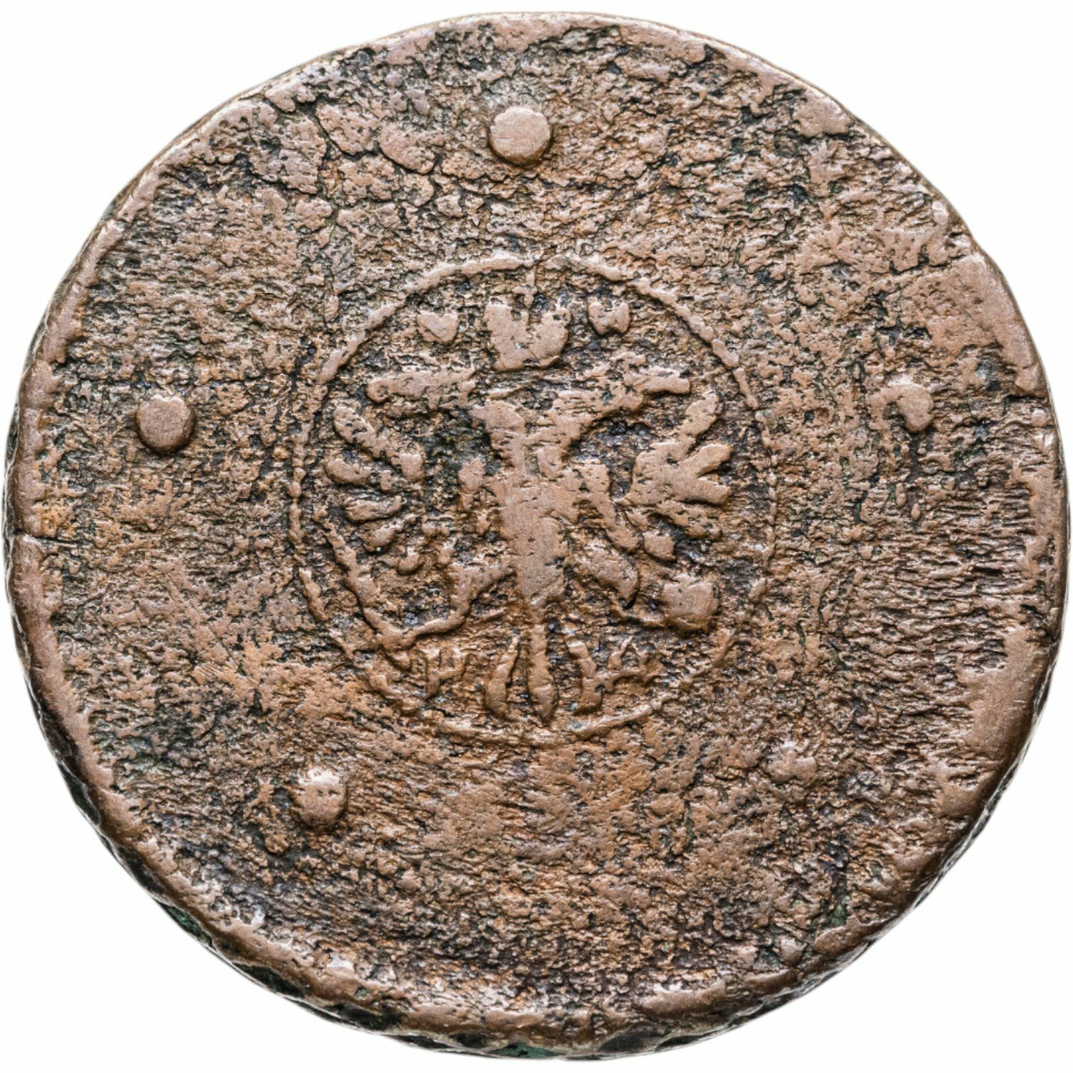 5 копеек 1726 НД, Медь, в сохранности VG-F