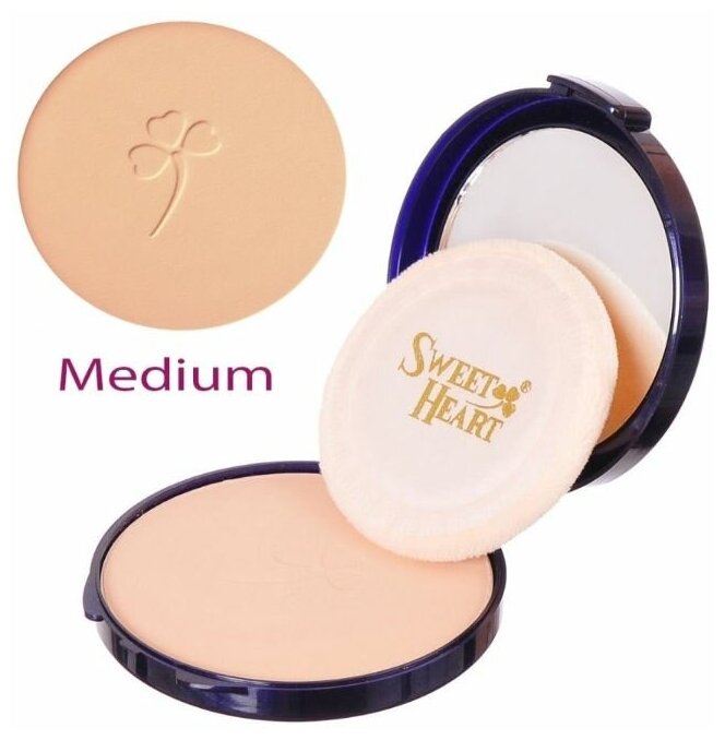 Пудра для лица Fennel Пудра для лица с зеркалом "Sweet Heart" тон Medium.