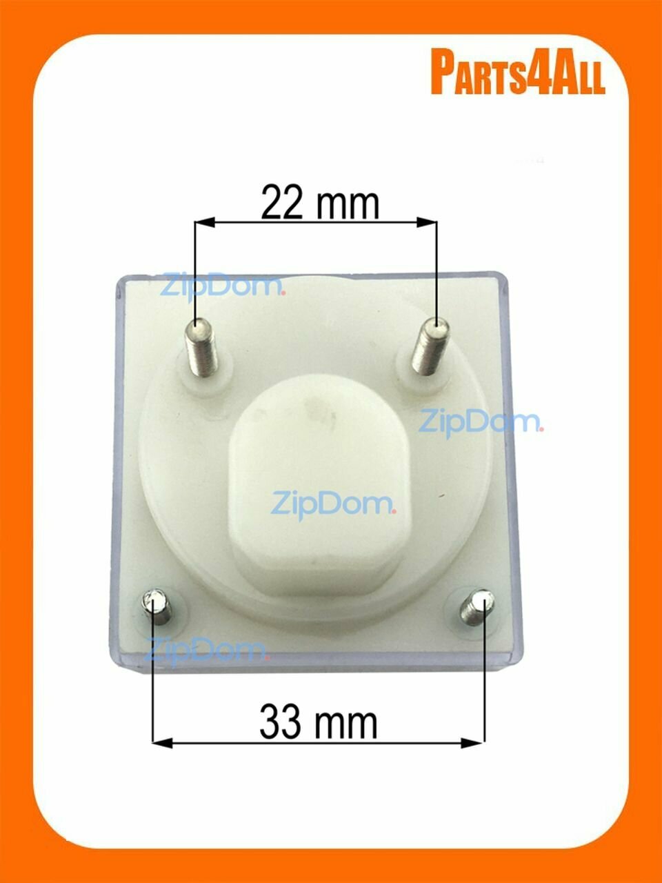 Вольтметр для генератора от 1 до 300 V (тип 2), 45х45 мм, подходит к GG2000, 3301(C), 2500, 3800, 8000Л, GG950, 980, 1001 (029029300100, 1101-0950-V00)