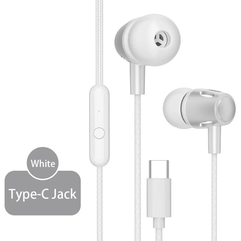 Проводные наушники Type C для Samsung White