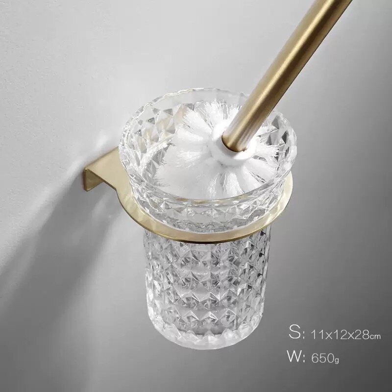 Держатель для туалетной щетки LIUYUE из нержавеющей стали матовое золото, Brushed Gold