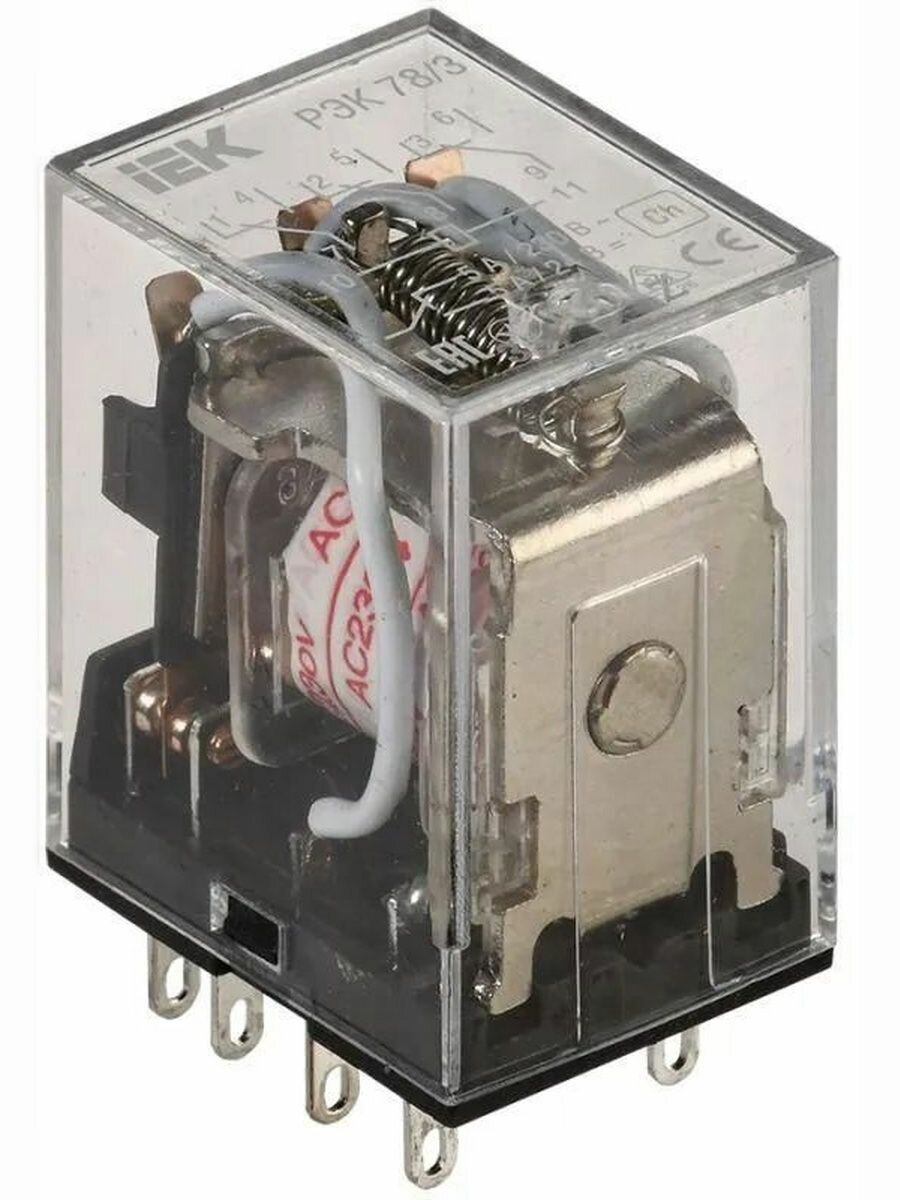 Реле РЭК 78-3 IEK, 5А, 220В, AC, Артикул: RRP20-3-05-220A.