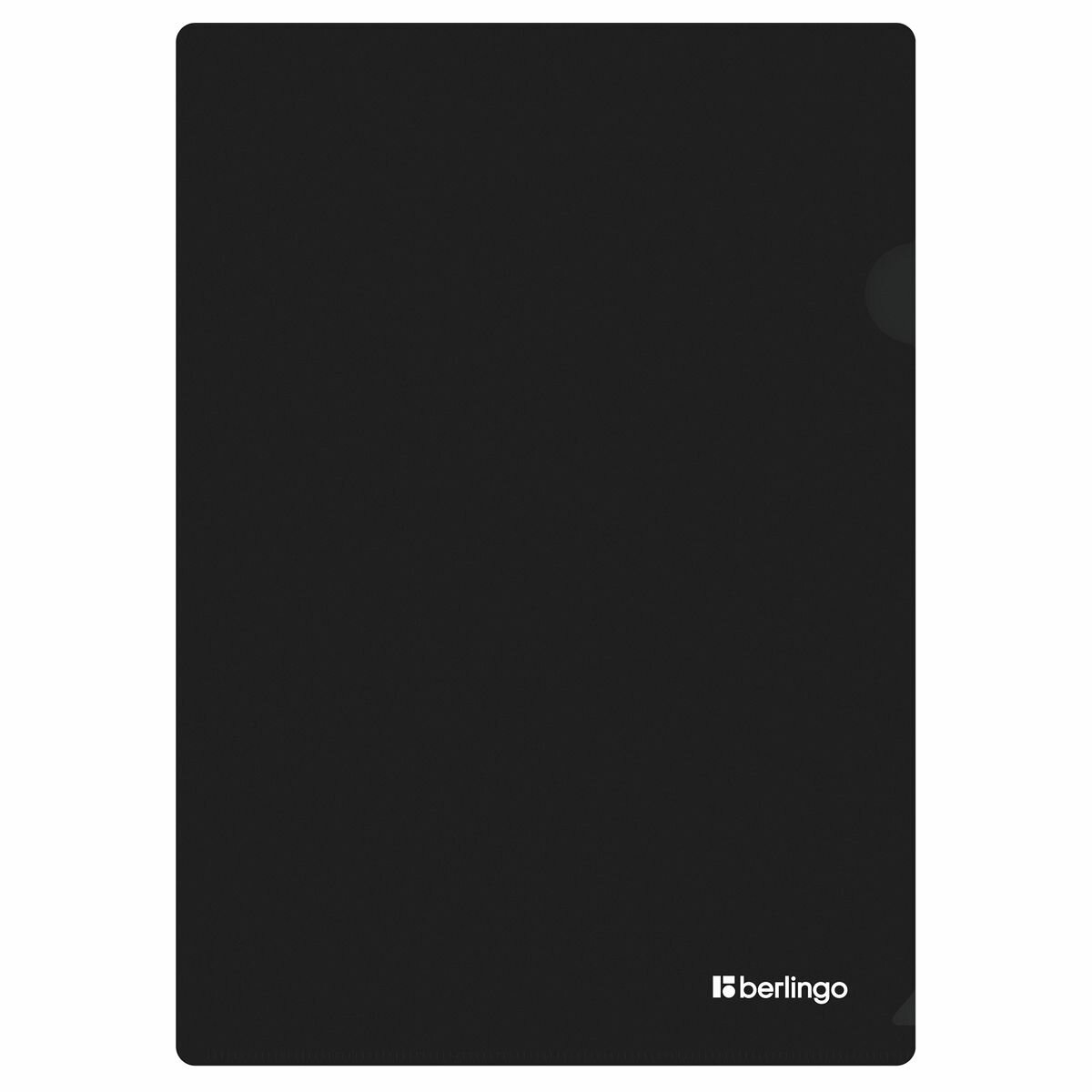 24 шт. Папка-уголок Berlingo "Soft Touch", А4, 200мкм, софт-тач, черная