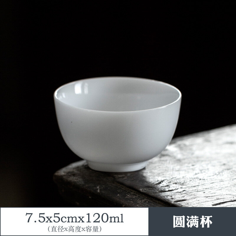 Ледяная овечка жирный нефрит Изысканная маленькая чайная чашка высокого класса Master Cup Dehua белый фарфоровый чайный