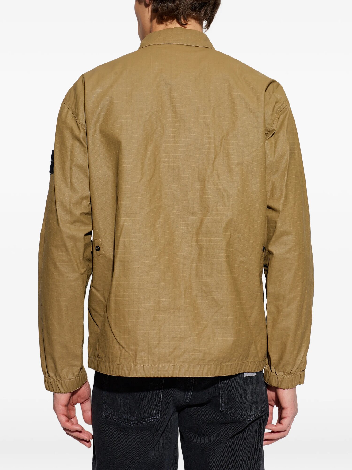 Рубашка Stone Island Buttond pocket overshirt, размер M, зеленый, — фото 1