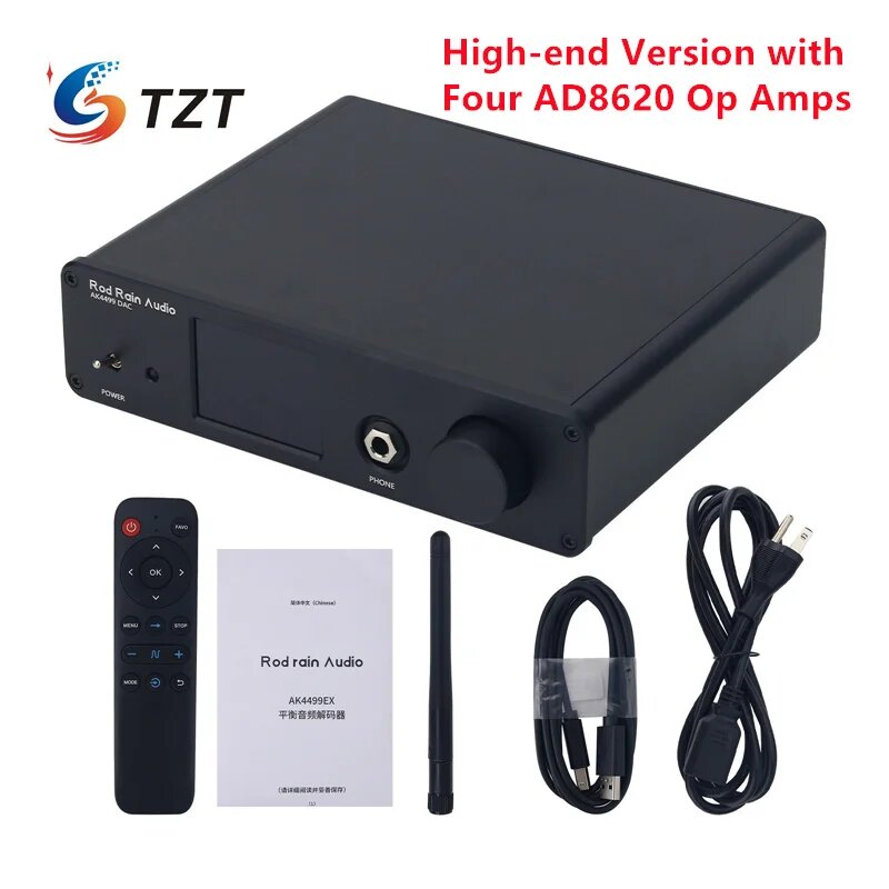 TZT Rod Rain Audio AK4499EX ЦАП Усилитель для наушников High-end Version