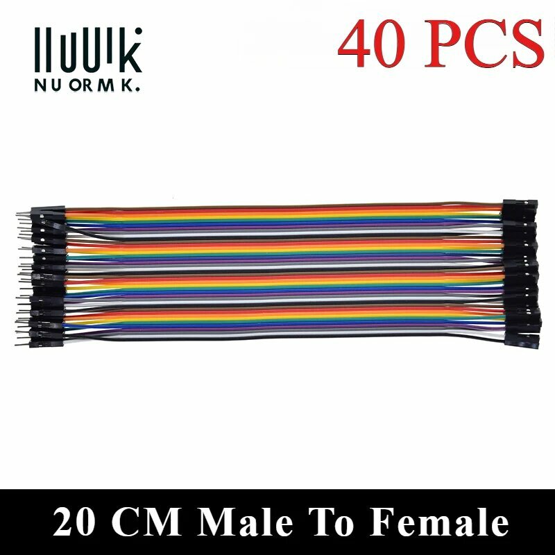40шт Dupont Line 20см Male to Female