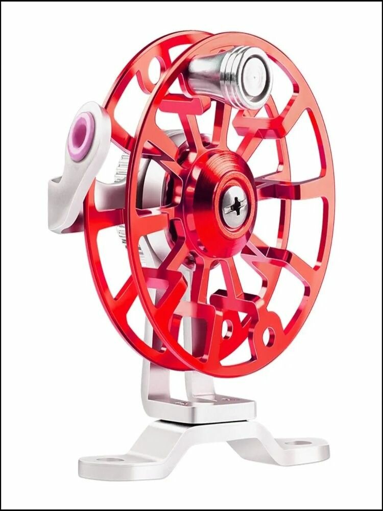 Катушка Fly, цельнометаллическая рыболовная катушка 53 мм/50 г с модернизированным основанием, легкая мини-колесная снасть для ловли форели и щуки