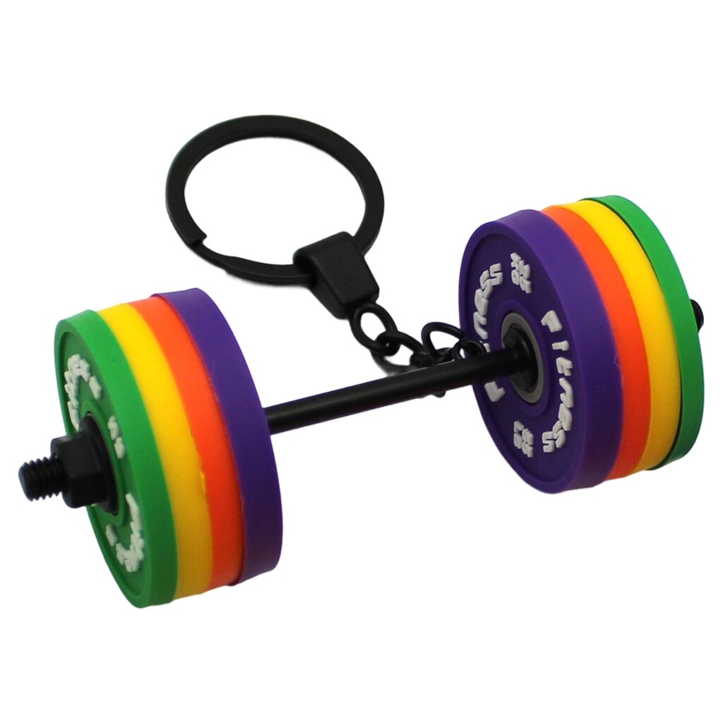 Съемный дизайн, подвеска для гантелей, украшение для штанги, спортивные аксессуары для фитнеса, брелок для ключей-стиль 3