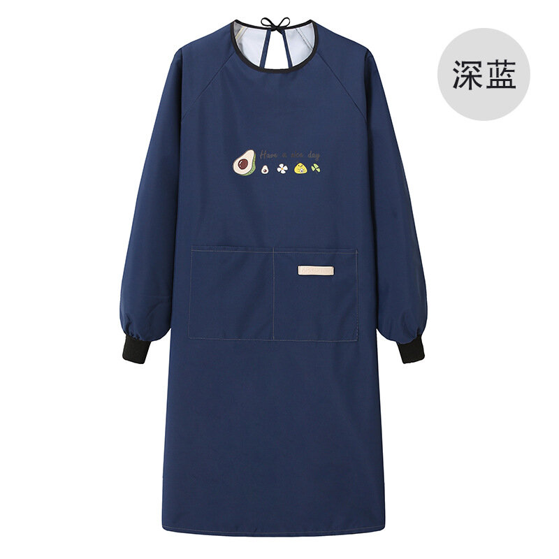 Водонепроницаемый и маслостойкий фартук для кухни, кейтеринга, рабочая одежда для взрослых, длинный рукав, фартук для женщин и мужчин