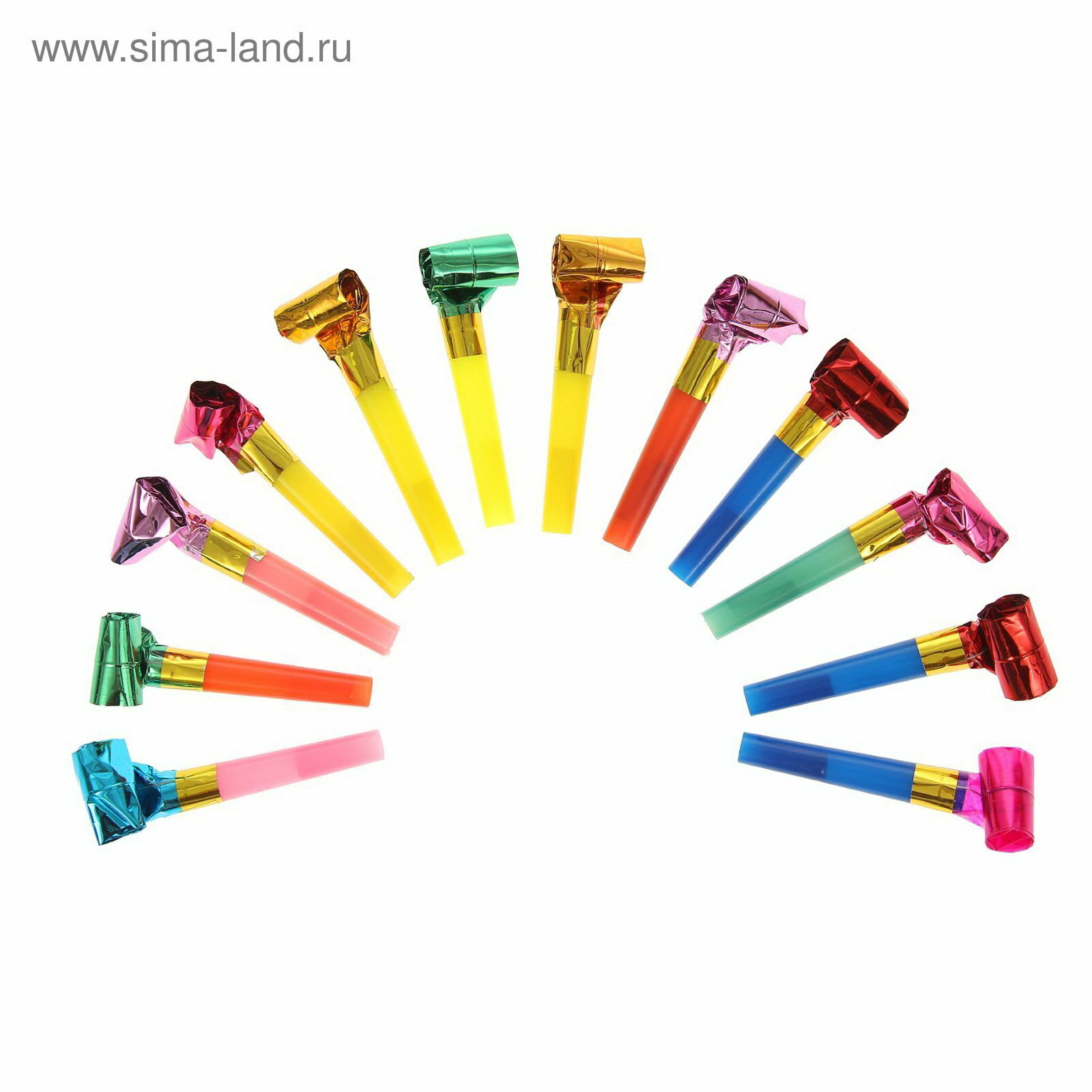 Карнавальный язычок, набор 12 шт, цвета микс, вид: язычок, размер упаковки: 15 x 16 x 2 см.