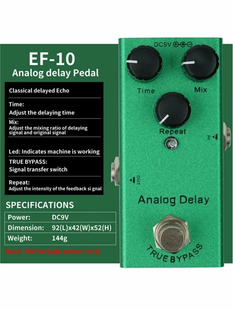 Педаль эффектов для электрогитары(Analog Delay) — фото 1
