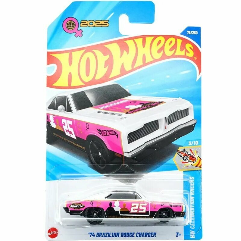 Машинка Mattel Hot Wheels 2025 74 BRAZILIAN DODGE CHARGER