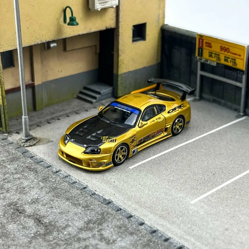INNO 1:64 Toyouta SUPRA A80 TOP SECRET GT300 Легковая модель автомобиля