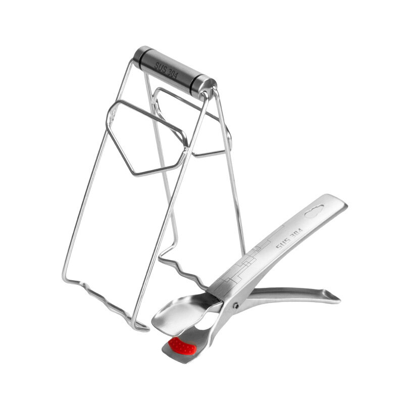 Зажим из нержавеющей стали 304, противоскользящий зажим для чаши, зажим для тарелки, зажим для пароварки, устойчивый к высоким температурам, теплоизоляция