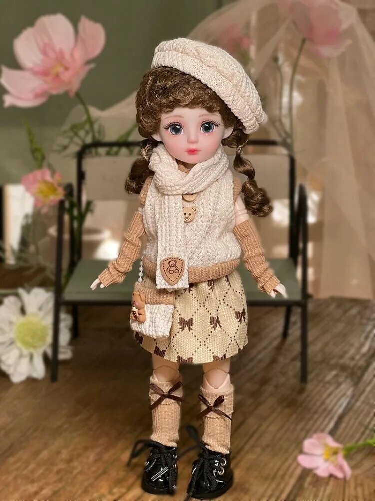 Укла Лори 30Cm, 6 часов Bhd полный набор, 20 суставов, макияж