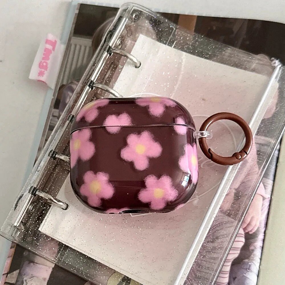 Чехол для AirPods 4 Meetsweet, pink flower