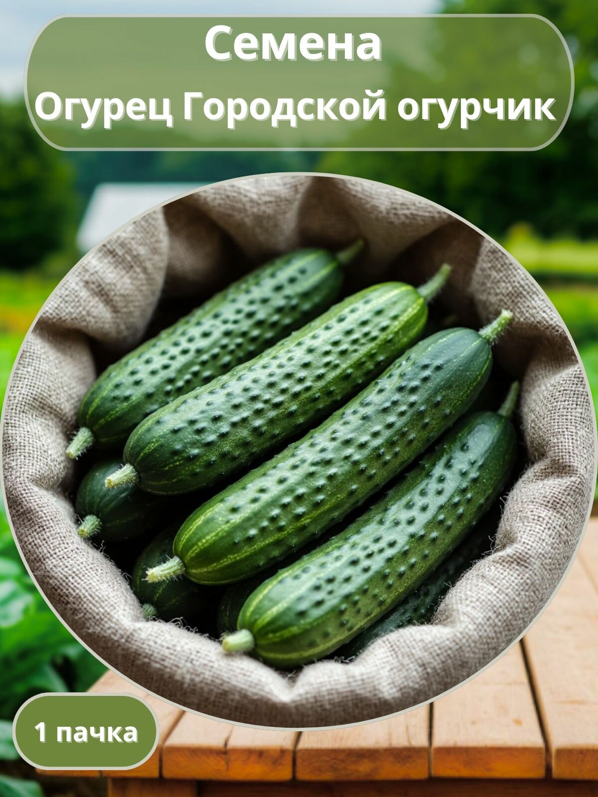 Огурец Городской огурчик, семена 10 шт