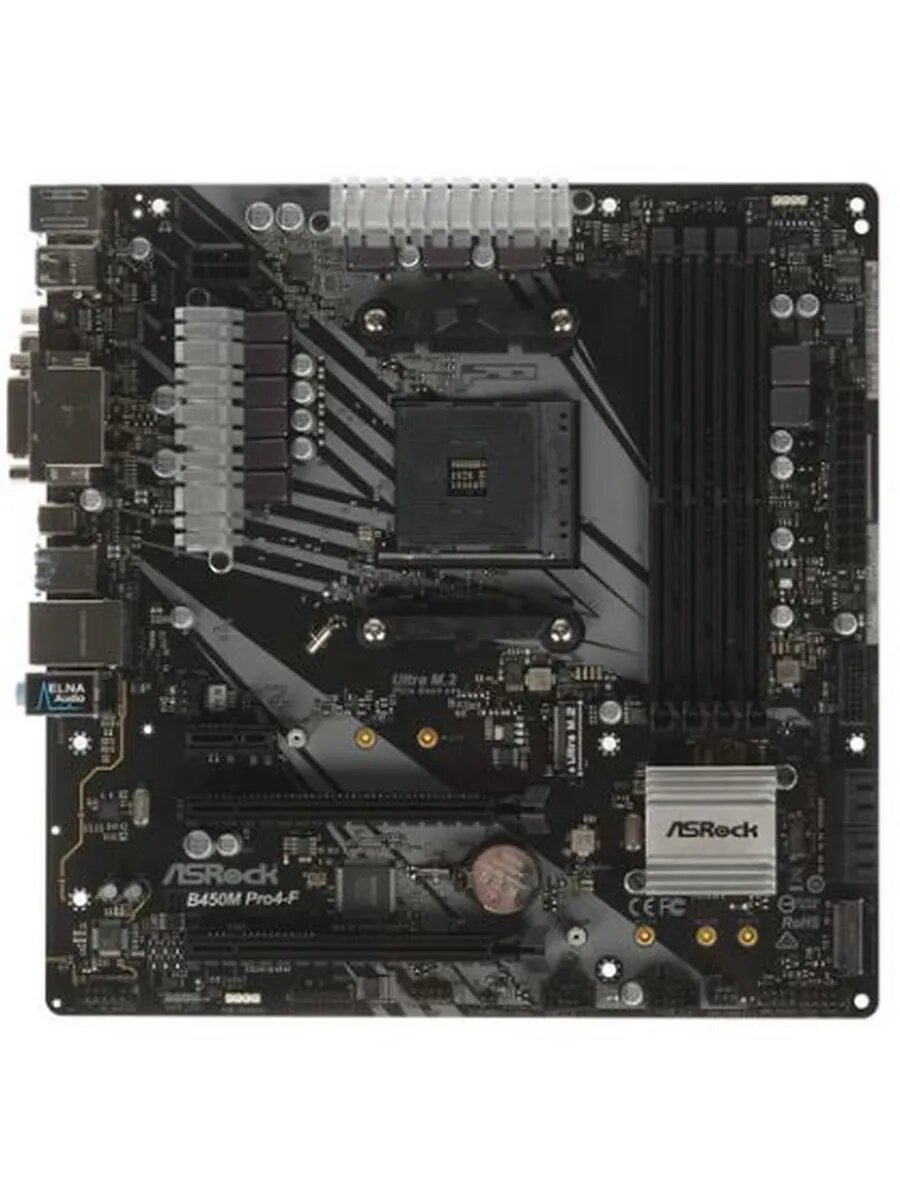 Материнская плата B450M Pro4-F - AM4, DDR4