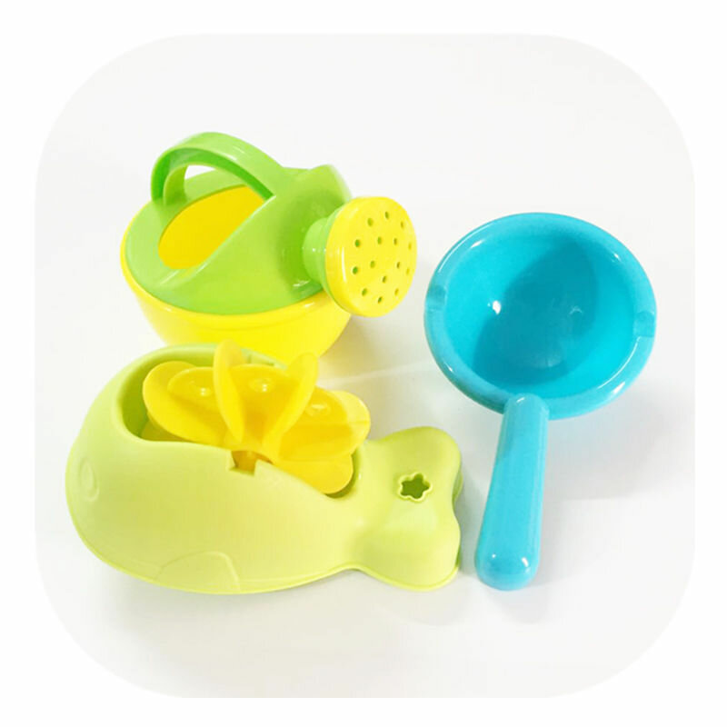 Детские игрушки для ванны для мальчиков и девочек, водные игры, душ, бутылка для воды, ложка, набор для ванны для младенцев