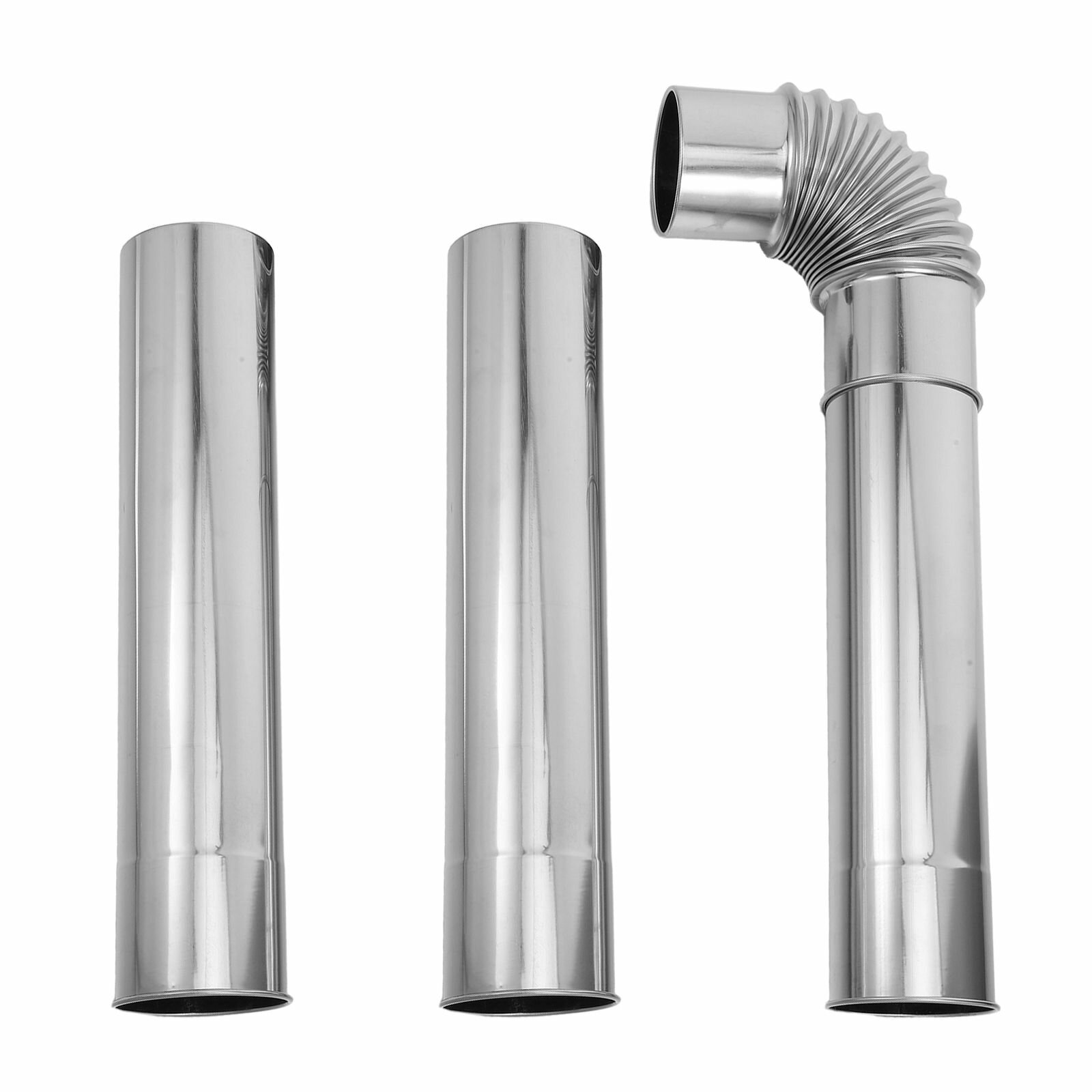 Комплект удлинителей дымохода из нержавеющей стали для печей и туристических палаток