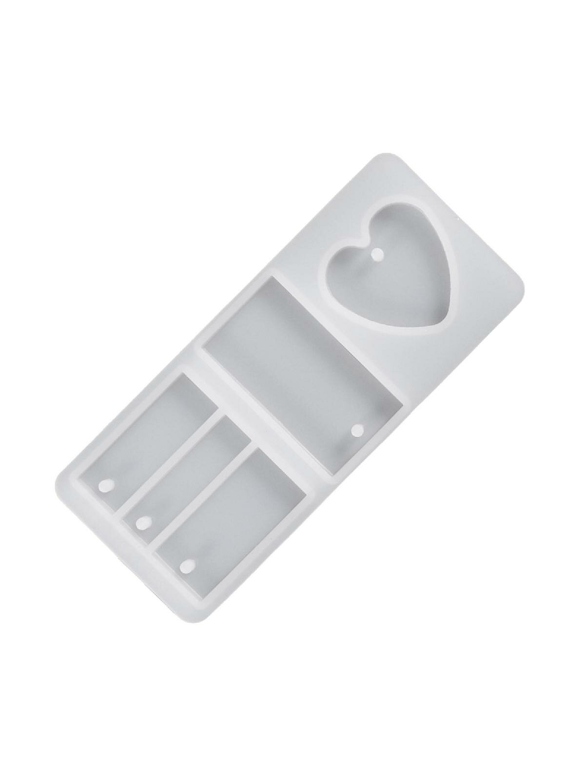 Сделай сам кристалл эпоксидной смолы в форме сердца прямоугольный кулон листинг плесень