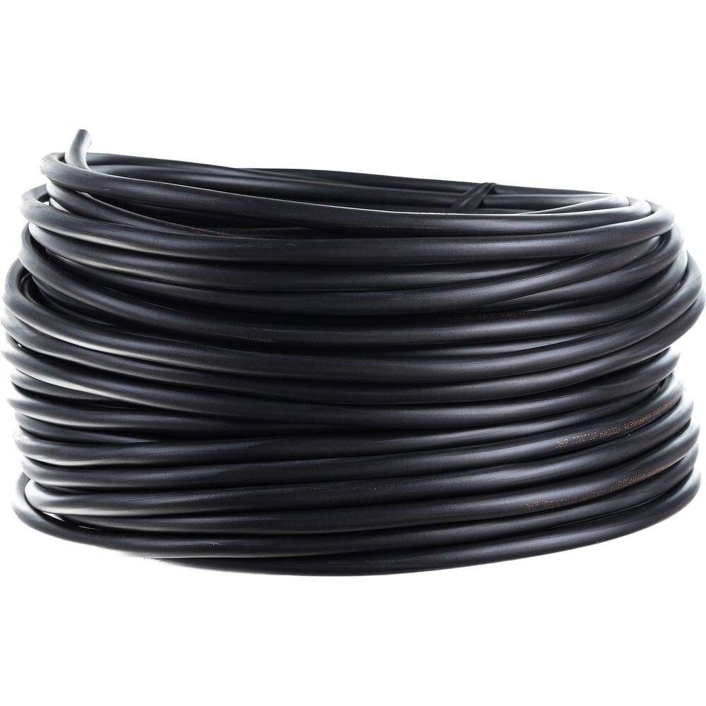 Провод ПВС альфакабель 2х1,5 мм черный ГОСТ 50 м 05022