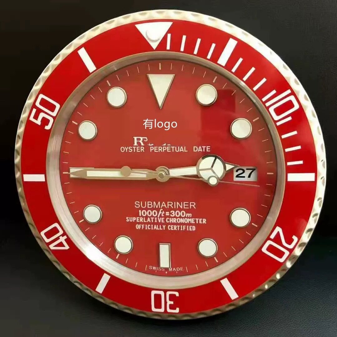 Оптовая продажа напрямую с завода: настенные часы Submariner GMT в металлическом корпусе, модель 14inch года, новые,
