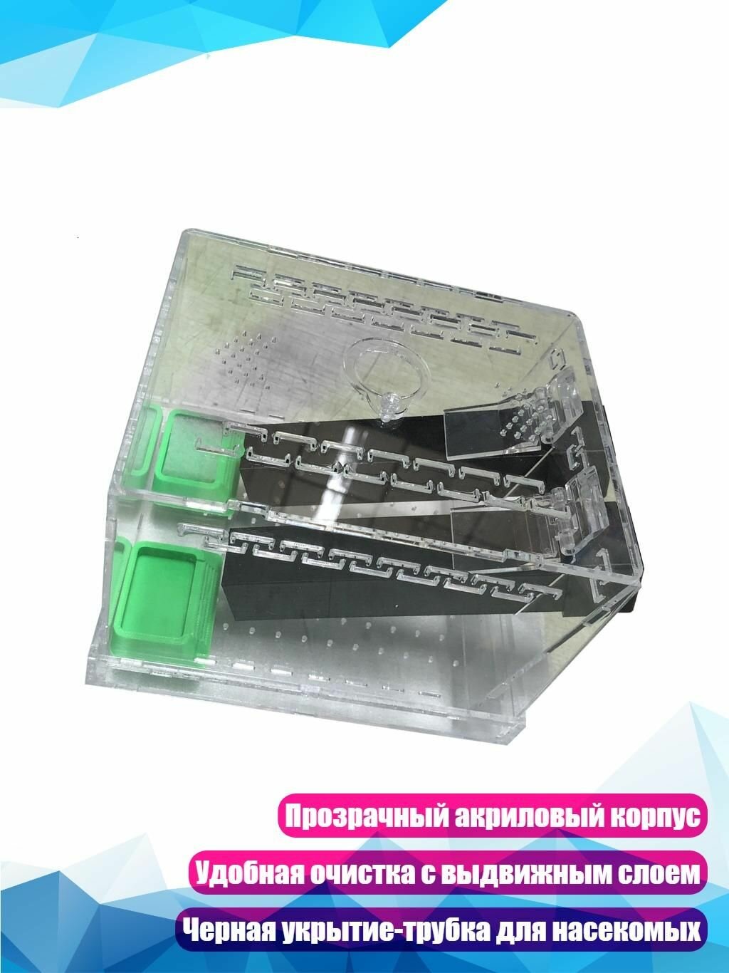 Акриловый террариум для наблюдения за насекомыми