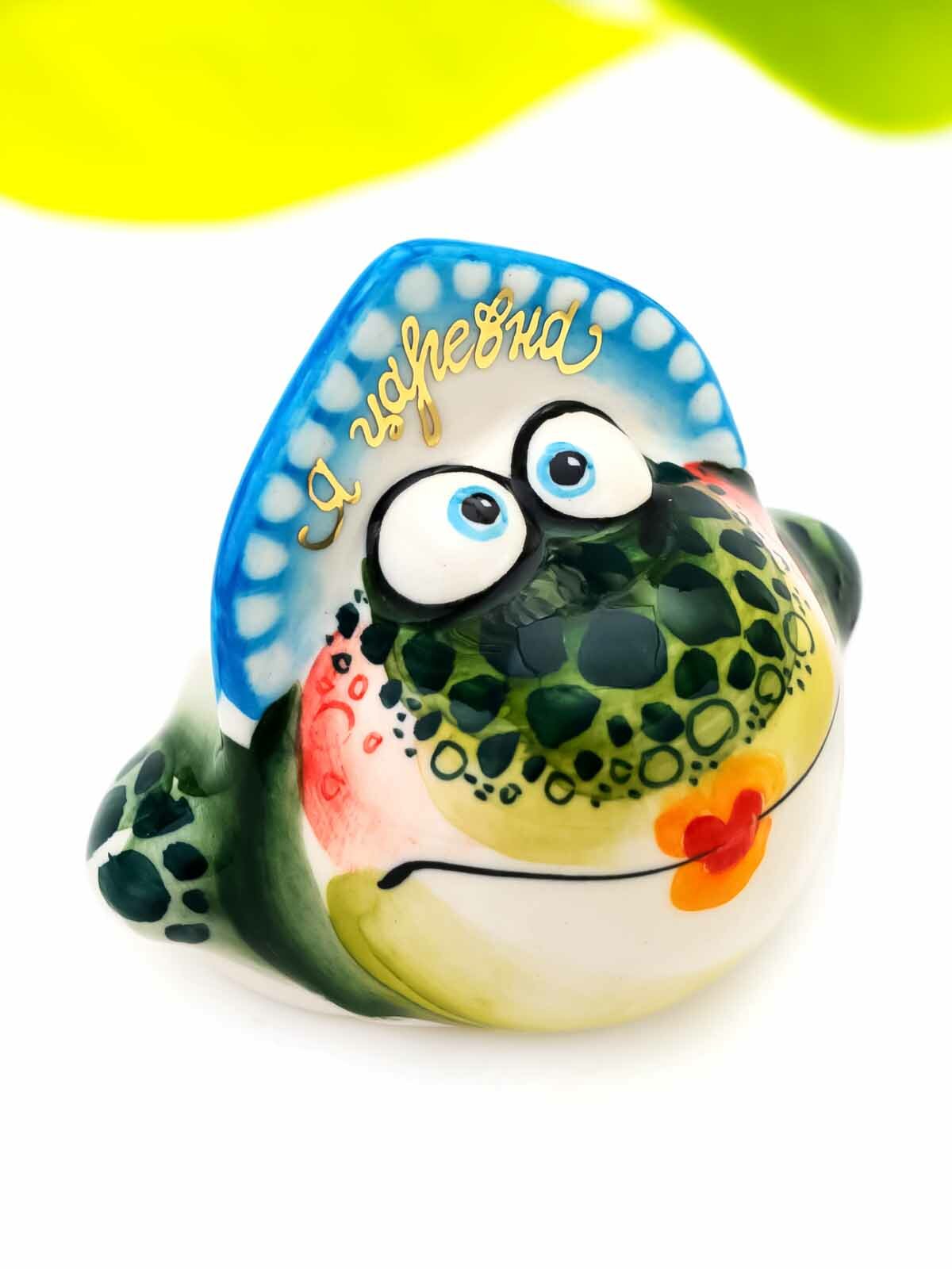 Фигурка коллекционная - Царевна - Лягушка, Гжель, Фарфор, 6,0 см