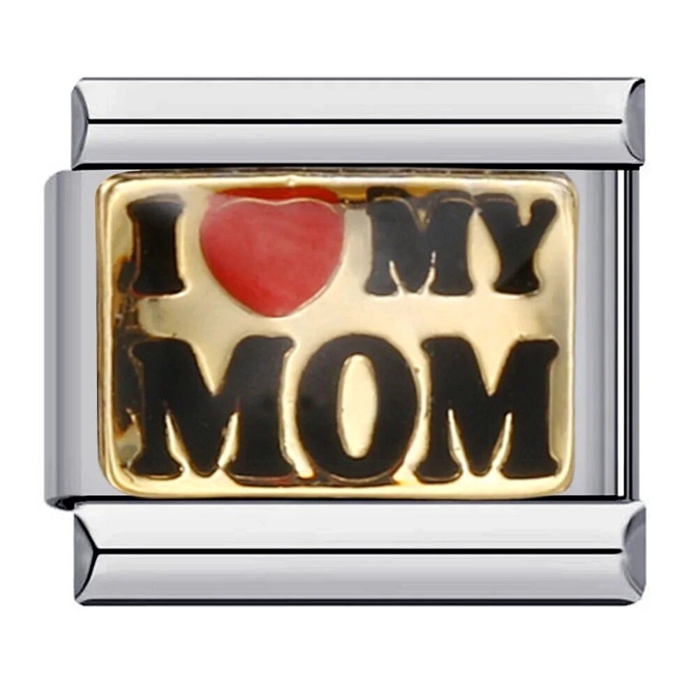 Браслет Gemosa "I Love My Mom" из нержавеющей стали, ICJ429