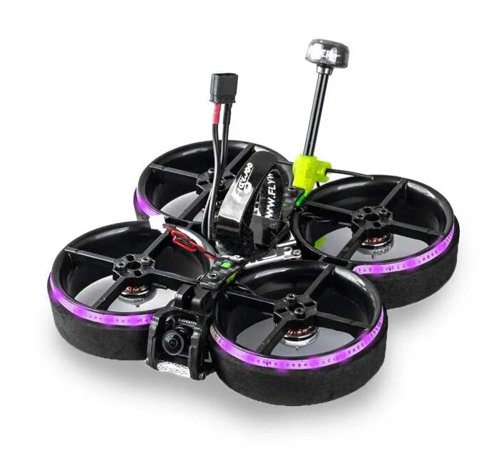 FPV квадрокоптер FLYWOO CineRace20 V2 Neon LED HD с RunCam Link, 4S