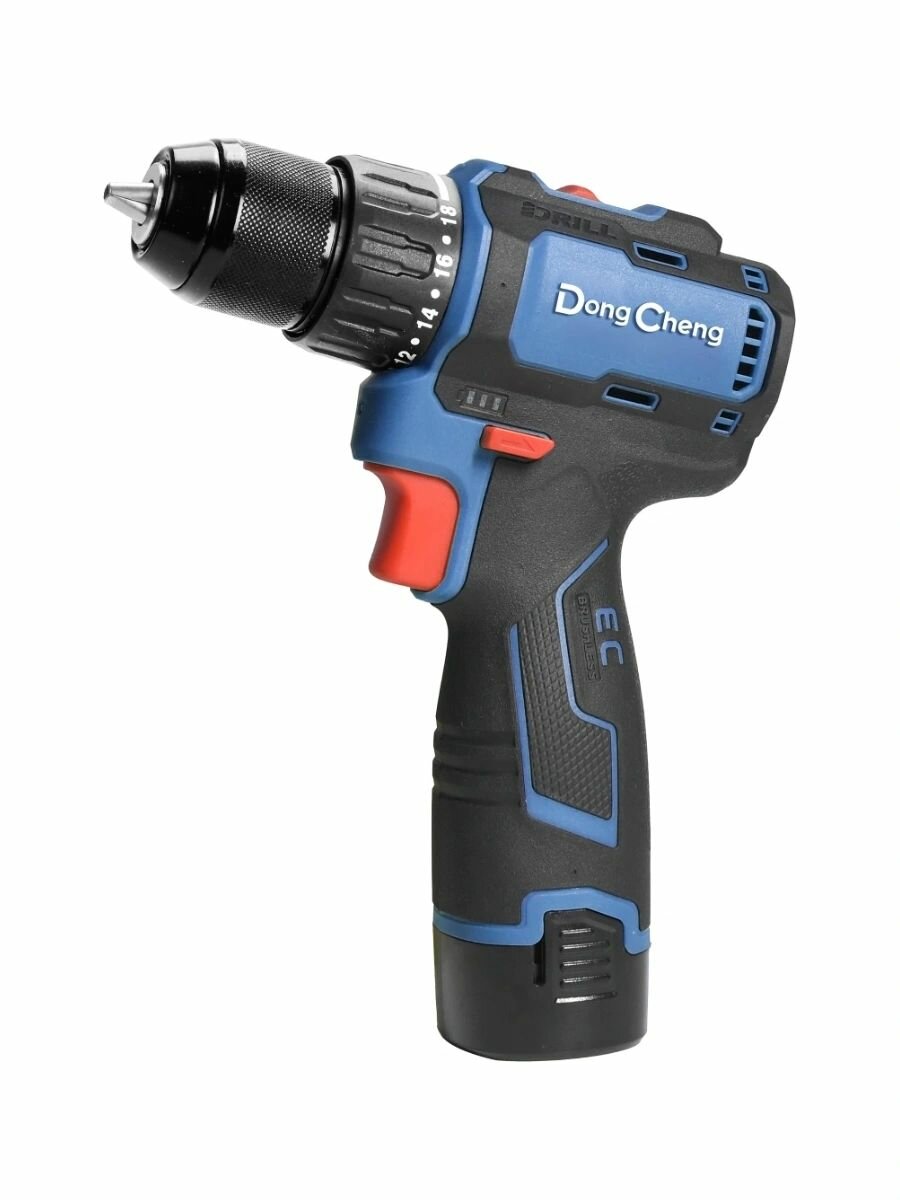 Дрель-шуруповерт DONGCHENG DCJZ1604, 2Ач, с двумя аккумуляторами dcjz1604(type e)