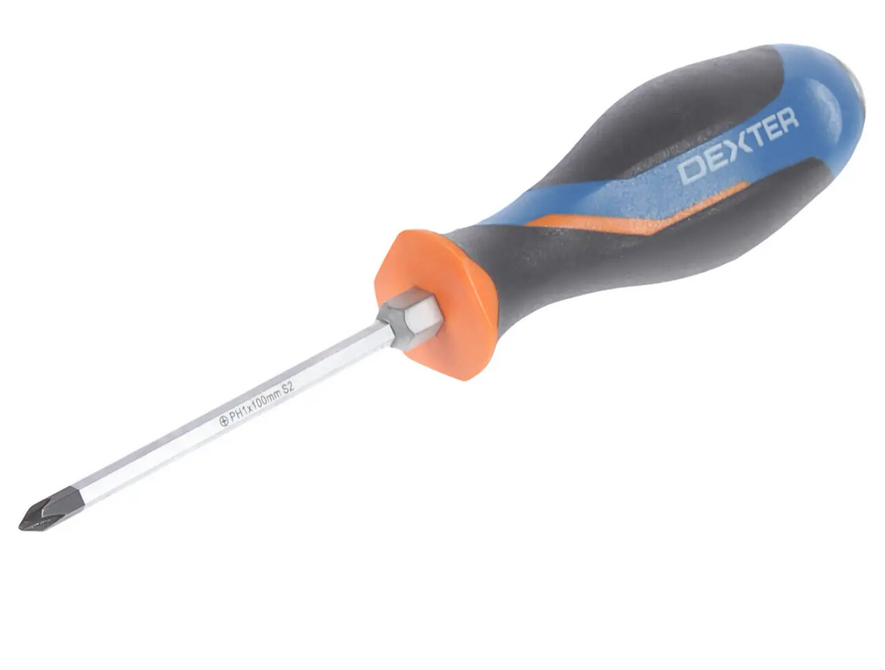 Отвёртка ударная крестовая Dexter PH1x100 мм