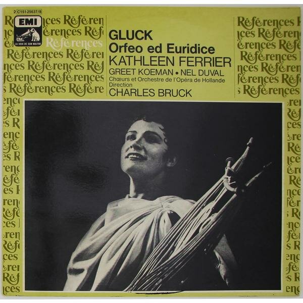 Винтажная виниловая пластинка GLUCK - ORFEO ED EURIDICE (KATHLEEN FERRIER, GREET KOEMAN, NEL DUVAL) (MONO)
