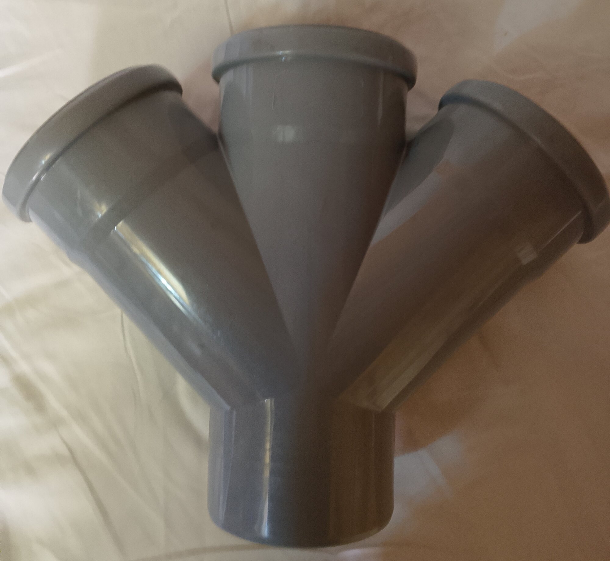 Крестовина внутренняя 110 х 110 х 110 х 45° , цвет серый.