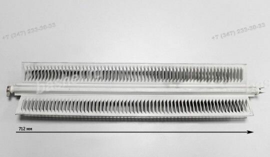 Тэнр возд. EL 2x1000W LBH-712/685x38x110mm алюминиевый (для конвекторных обогревателей, Х-образный)