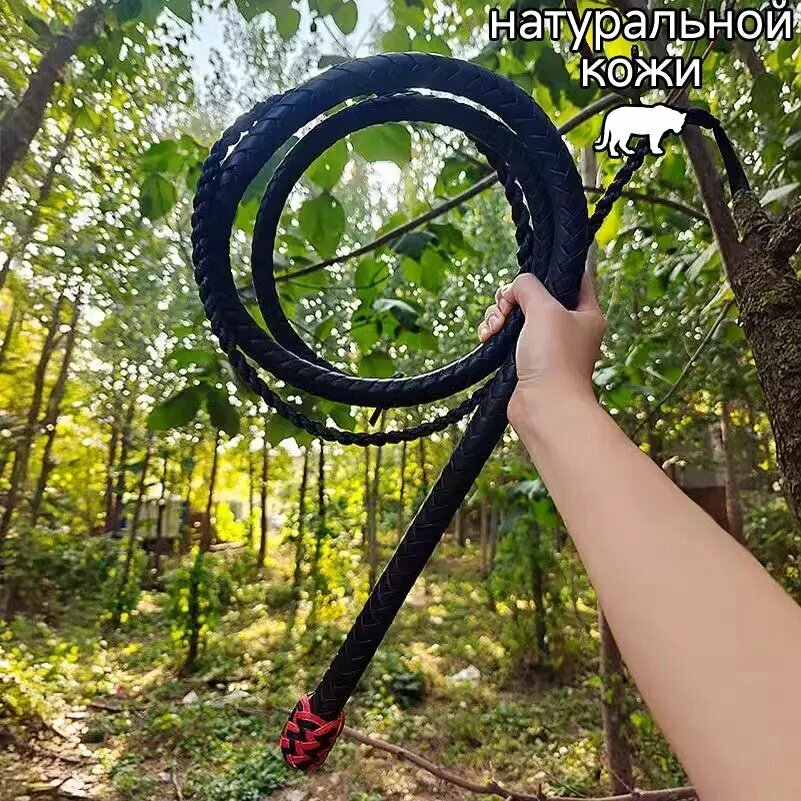 Кнут 3.5 м из натуральной кожи WUMEIHA