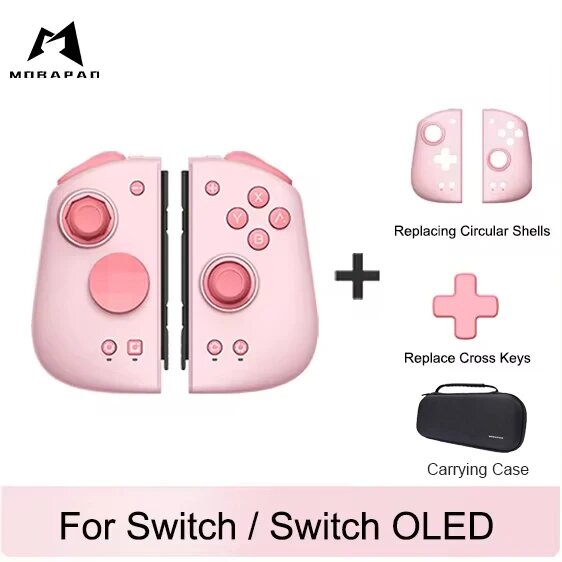 Джойстик Mobapad M6 Gemini Pink с сумкой для Switch OLED