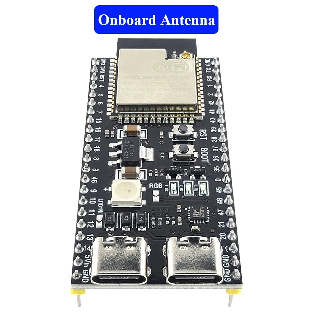 ESP32-S3 плата разработки с адаптерами 1pc, N16R8 Onboard